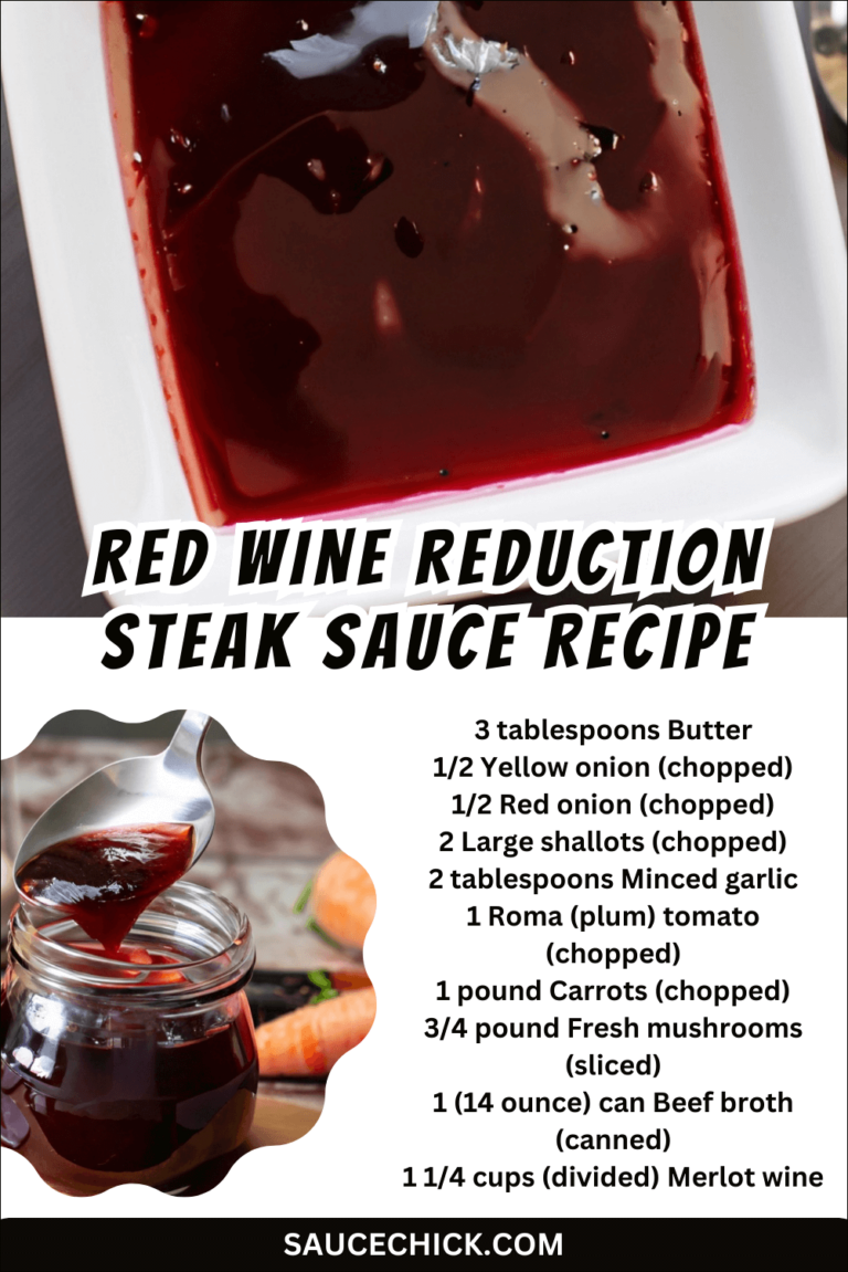 Red Wine Reduction Steak Sauce Recipe | Homemade Sauce