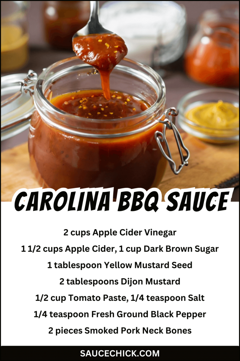 Carolina BBQ Sauce Recipe: Tangy Elegance For Grilled Delights