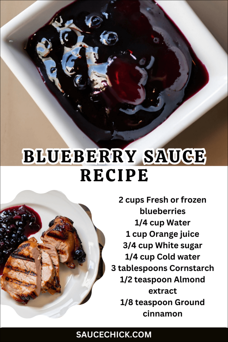 Blueberry Sauce Recipe - Homemade and Easy