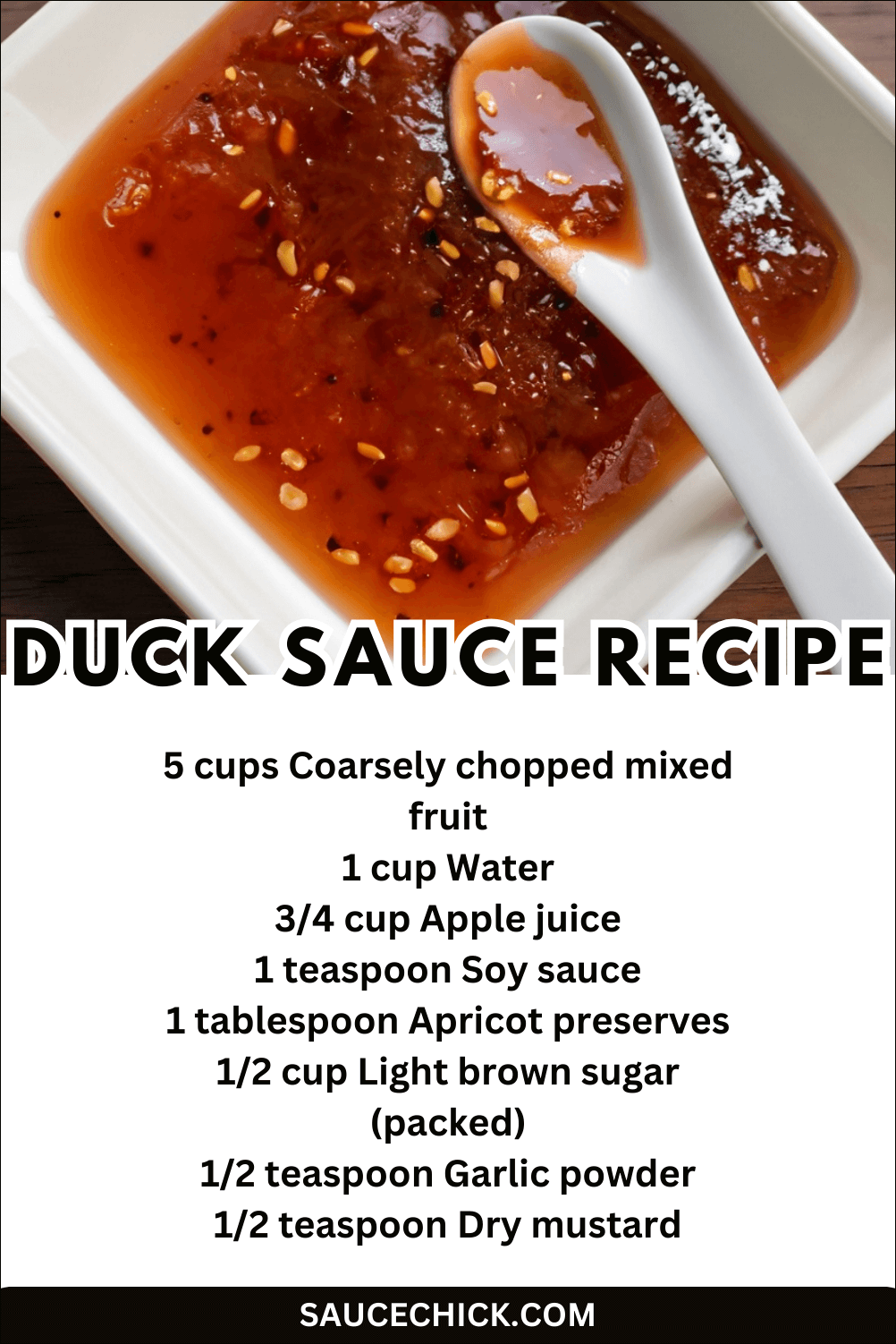 Duck Sauce Recipe: Sweet and Tangy Elegance for Your Palate