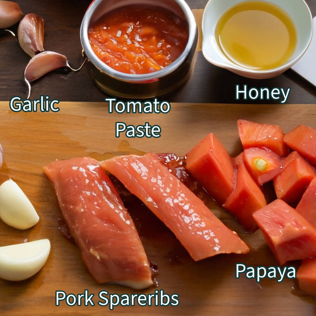 Spicy Papaya Sauce Recipe With Baby Back Ribs