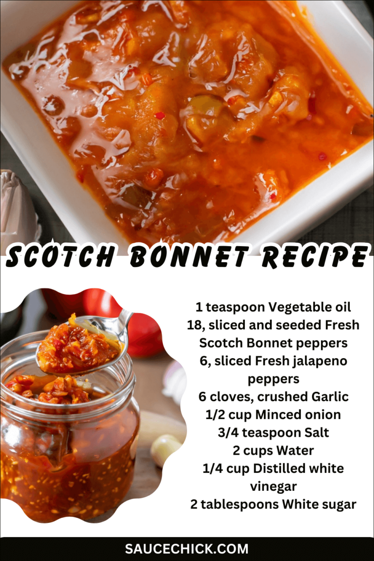 Scotch Bonnet Sauce Recipe: A Spicy Caribbean Delight