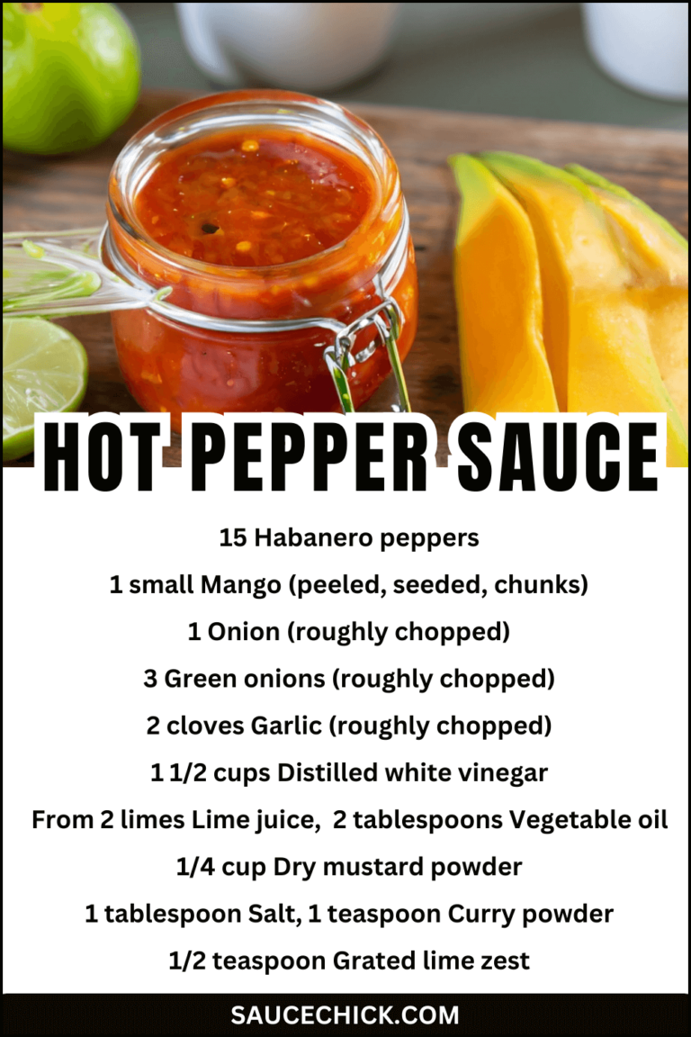 Hot Pepper Sauce Recipe | A Spicy Culinary Adventure