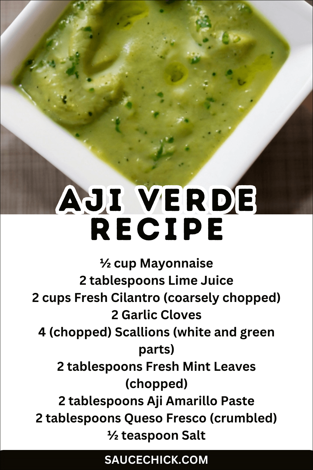 Aji Verde Sauce: A Green Elixir For Food Lovers
