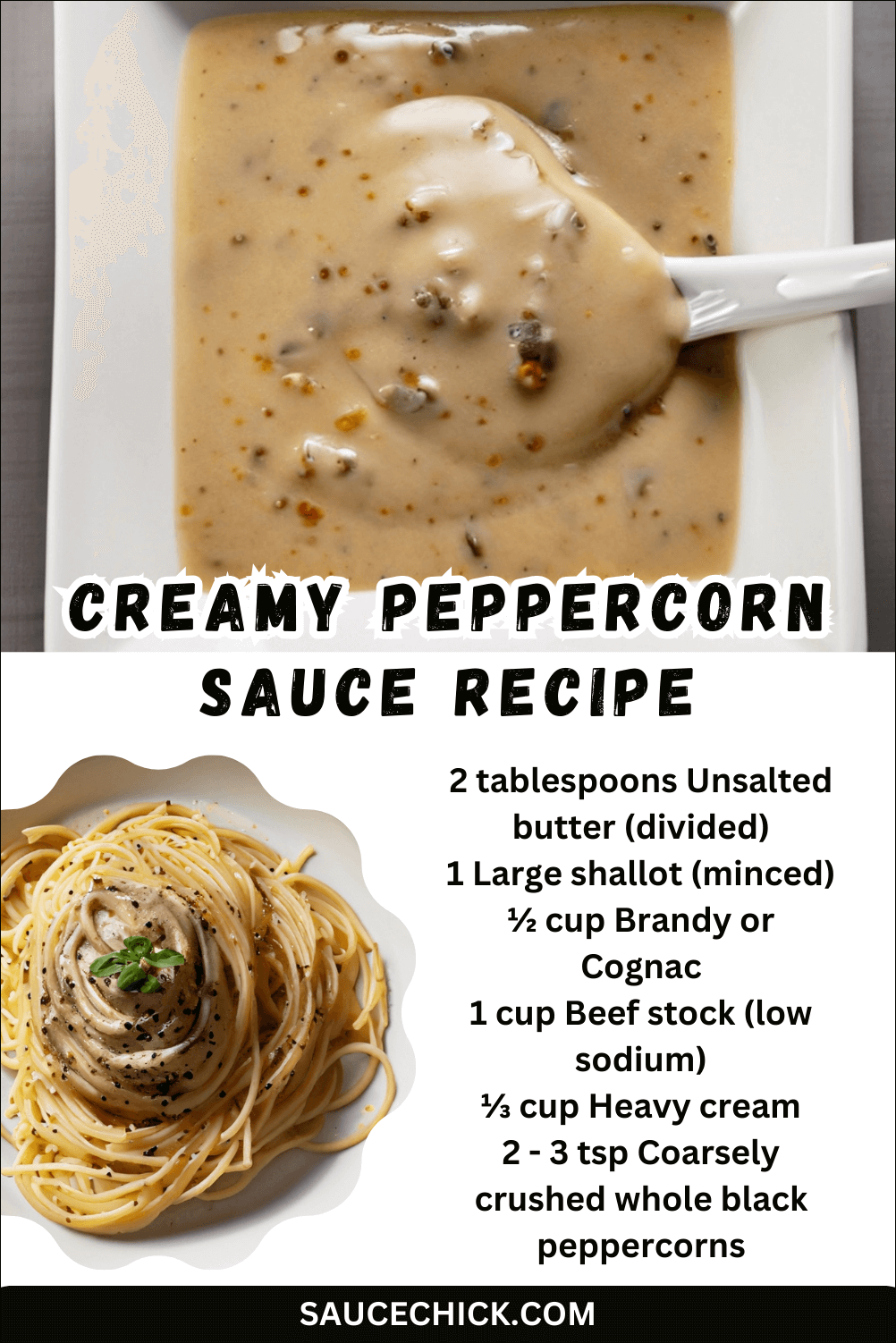 Creamy Peppercorn Sauce Recipe For Rich And Favorable Taste