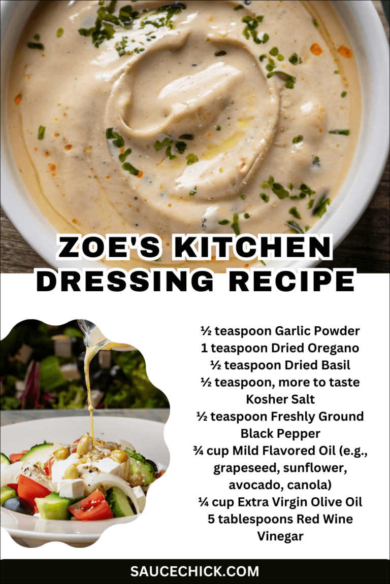 Zoe's Kitchen Dressing Recipe: A Must Try Recipe