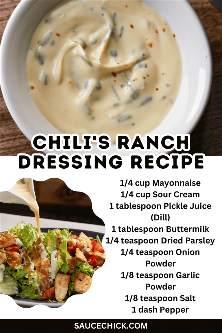 Chili's Ranch Dressing Recipe: Capture The Bold Flavors At Home
