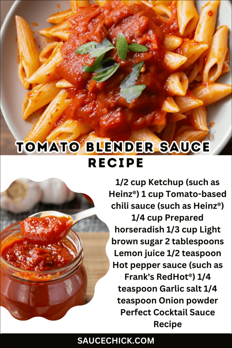 Tomato Blender Sauce Recipe: Effortless Freshness In Every Blend
