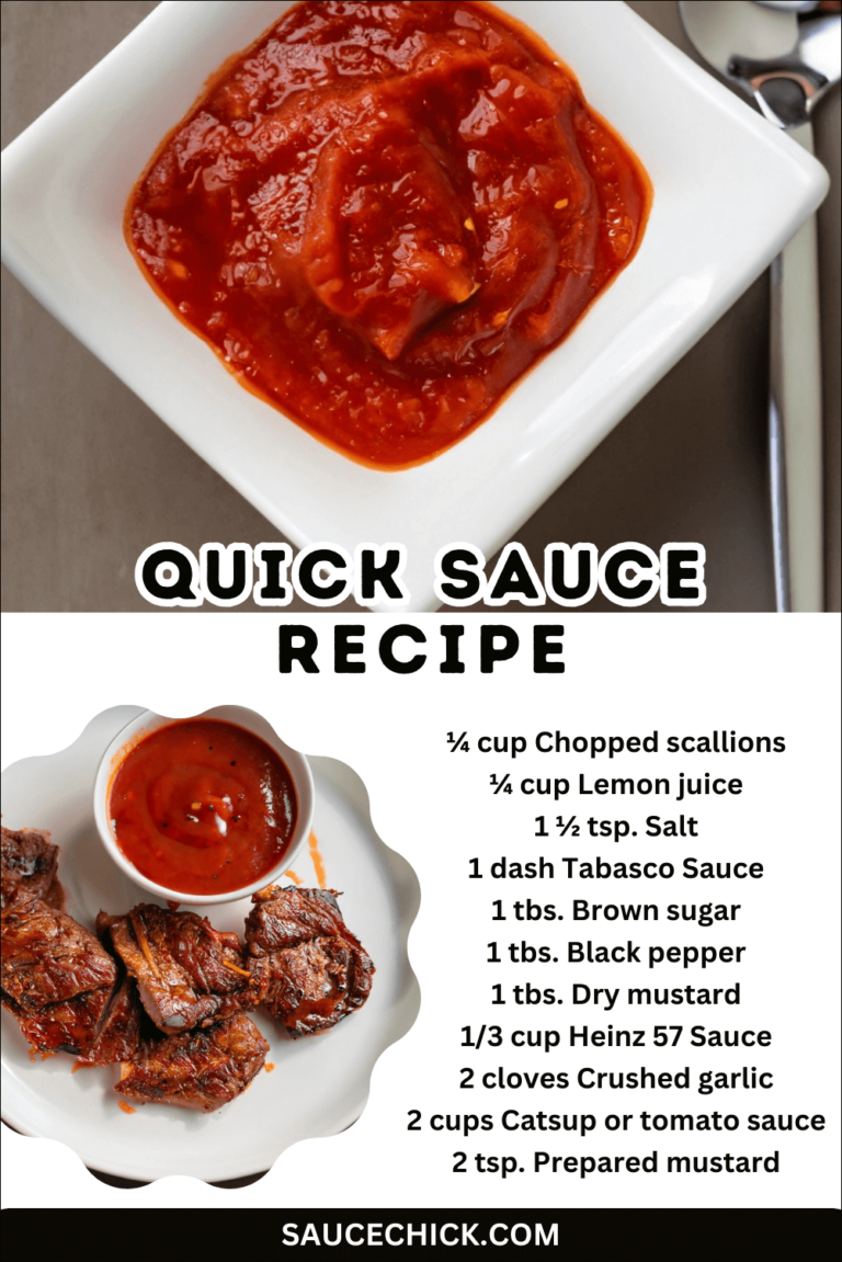 Quick Sauce Recipe: Instant Flavor Upgrade For Your Meals