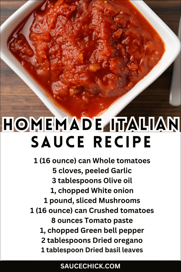Homemade Italian Sauce Recipe: A Taste of Italy in Every Spoonful