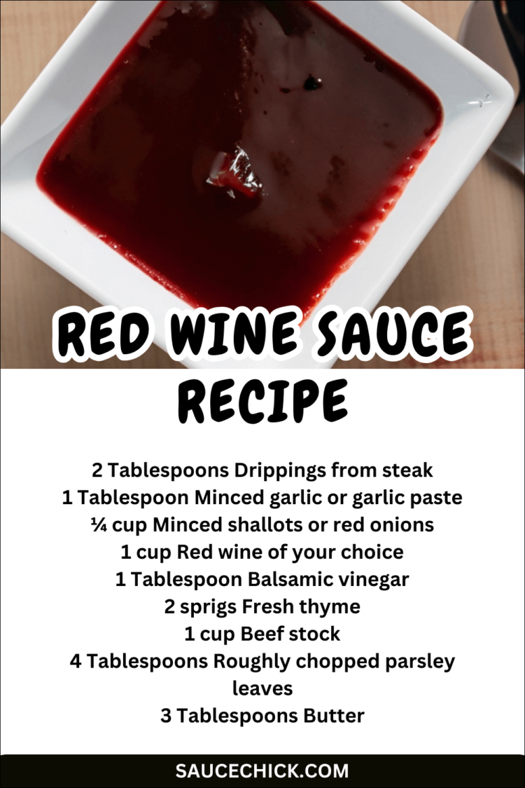 Red Wine Sauce Recipe: Rich Elegance For Culinary Excellence