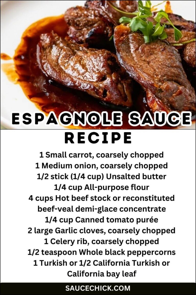 Espagnole Sauce Recipe: Elevate Your Dishes