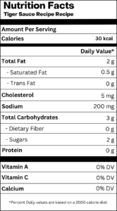 Tiger Sauce Recipe: Homemade Spicy Condiment Delight